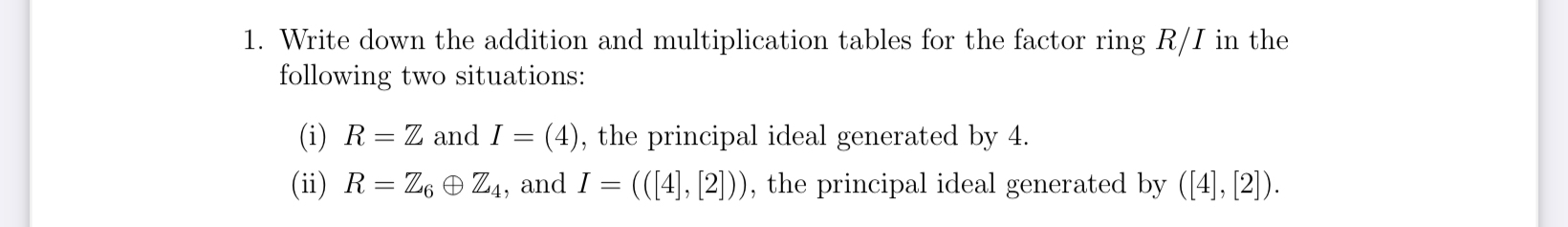 Solved Write down the addition and multiplication tables for | Chegg.com