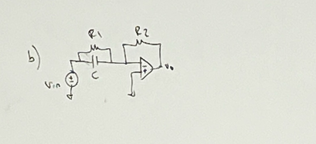 Solved b) ﻿Calcular la funcIon de transferencia: (di Donde | Chegg.com