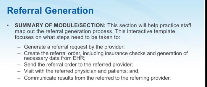 Solved SUMMARY OF MODULE/SECTION: This section will | Chegg.com
