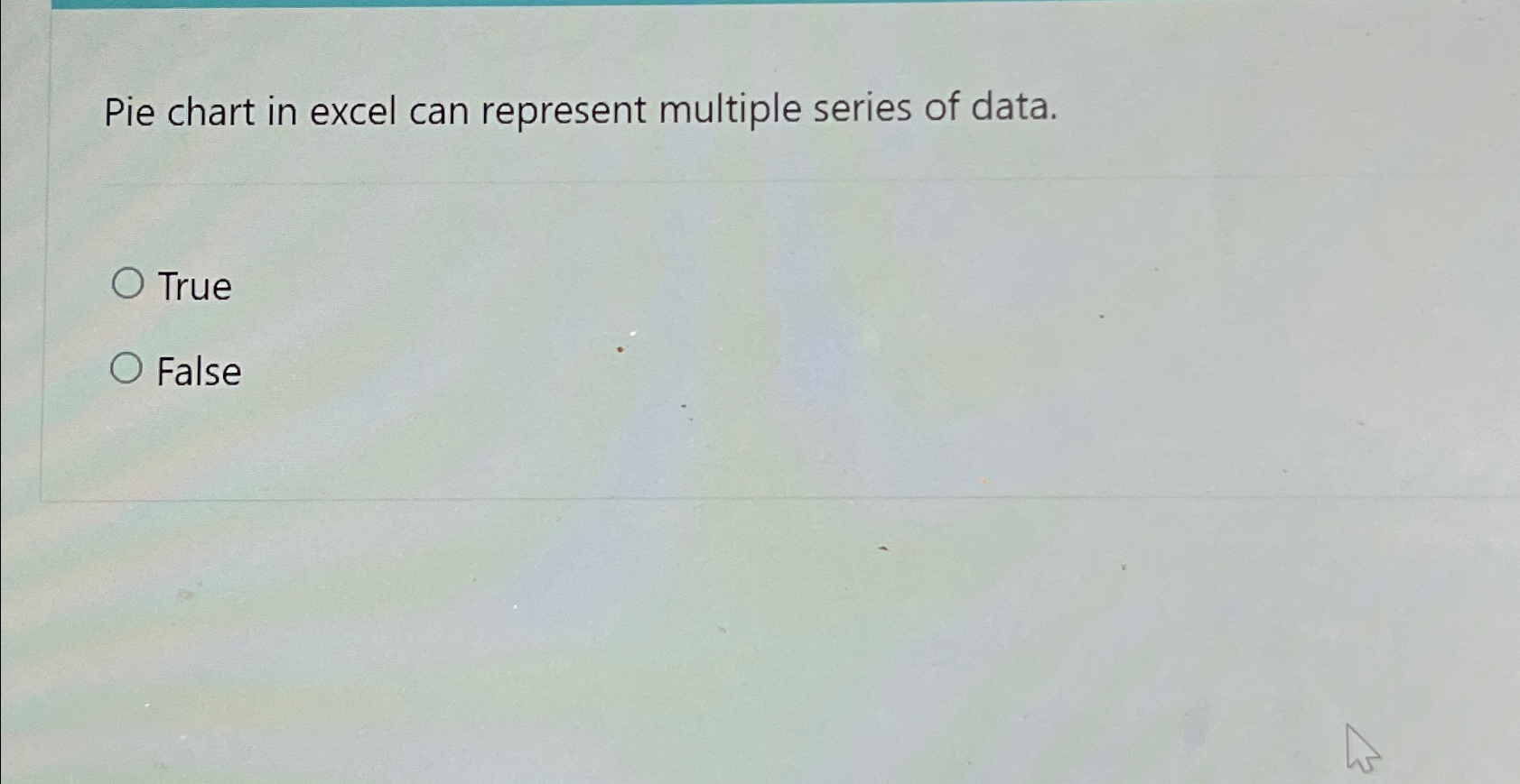 Solved Pie chart in excel can represent multiple series of | Chegg.com