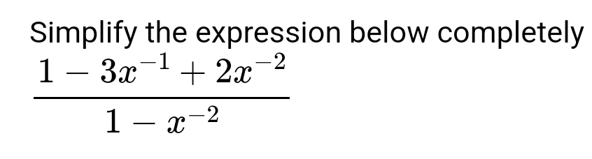 Solved Simplify the expression below | Chegg.com