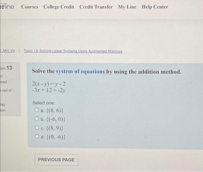 Solved erline Courses College Credit Credit Transfer My Line | Chegg.com