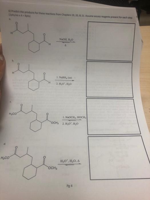Solved (2ists)es i.4 = tipts) ANaOH2H2O 2. H3O∘,H2O 1. | Chegg.com