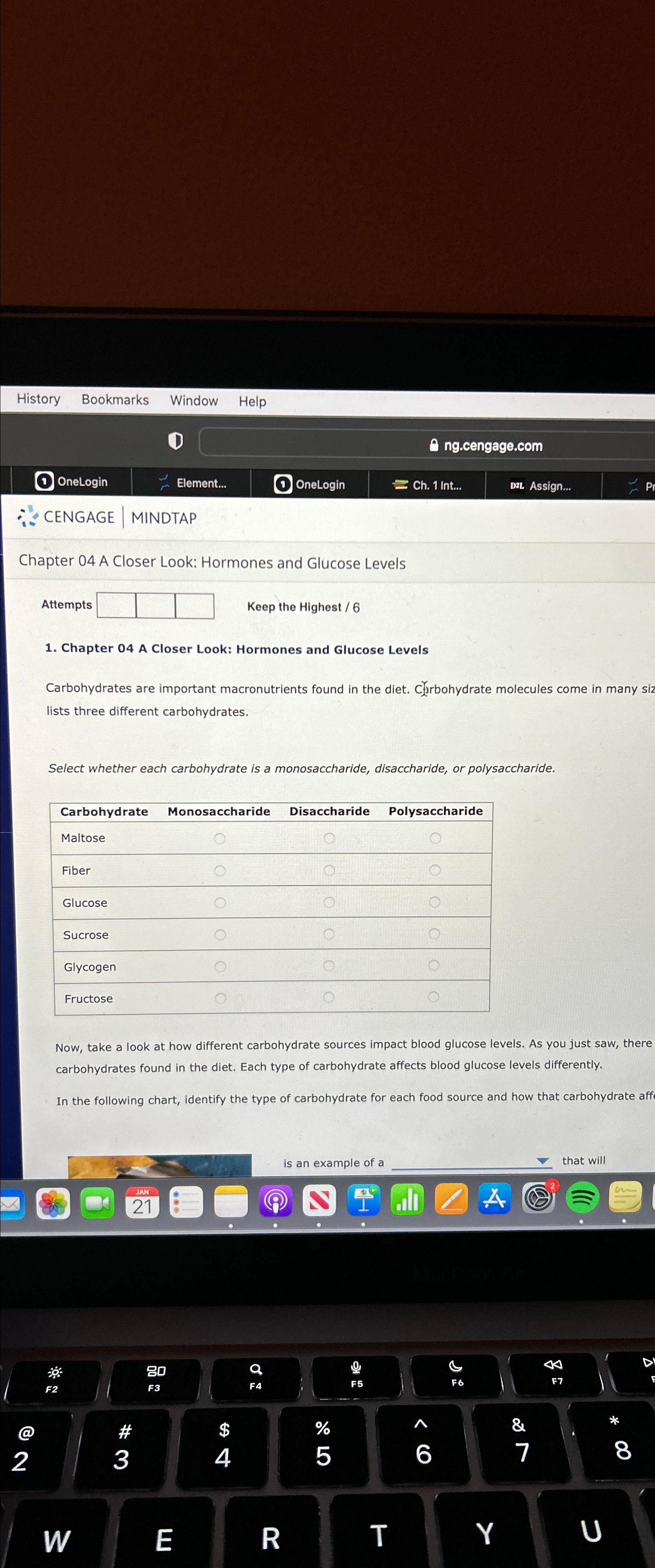 Solved Chapter 04 ﻿A Closer Look: Hormones and Glucose | Chegg.com