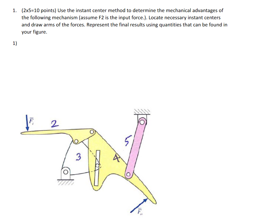 Solved 1. ( \( 2 \times 5=10 \) ﻿points) ﻿Use the instant | Chegg.com
