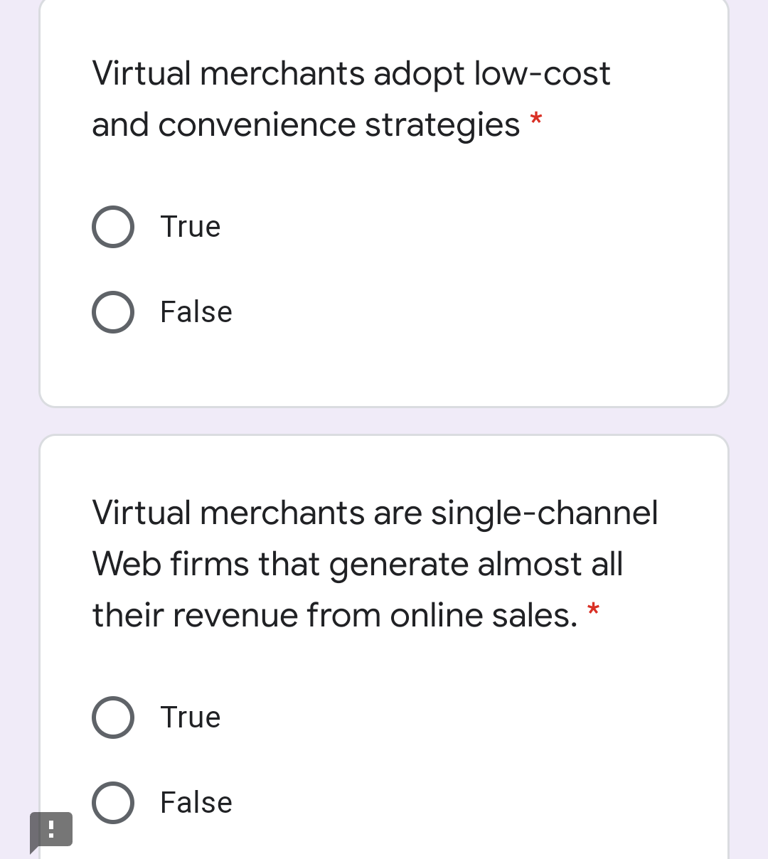 Solved Virtual merchants adopt low-cost and convenience | Chegg.com