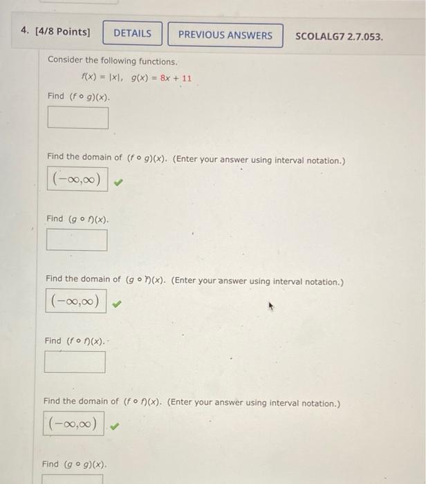 Solved 3. [2/8 Points] DETAILS PREVIOUS ANSWERS SCOLALG7 | Chegg.com