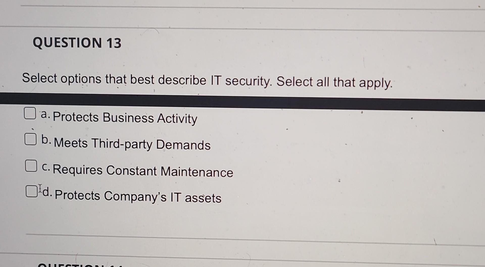 Solved Cybersecurity risk management is the responsibility | Chegg.com