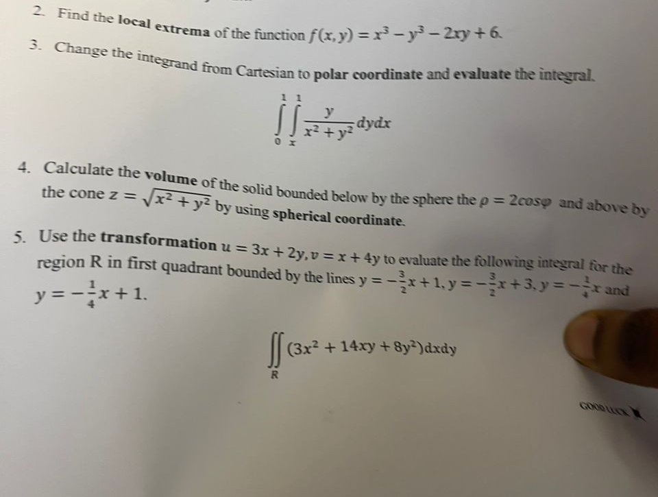 Solved Find the local extrema of the function | Chegg.com