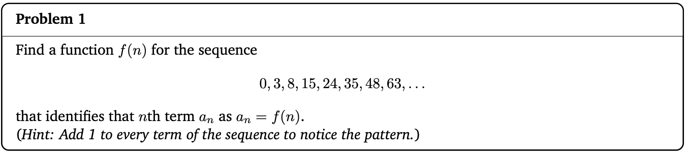 Solved Problem 1Find a function f(n) ﻿for the | Chegg.com