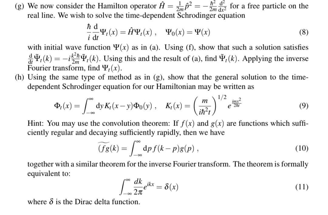 3.5 Fourier transform and Gaussian wave functions. | Chegg.com