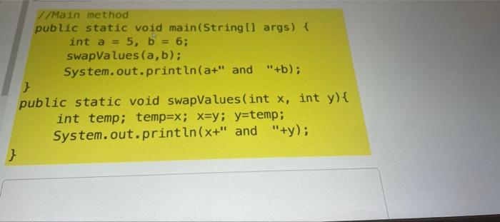 Solved /Main method public static void main(String[] args) { | Chegg.com