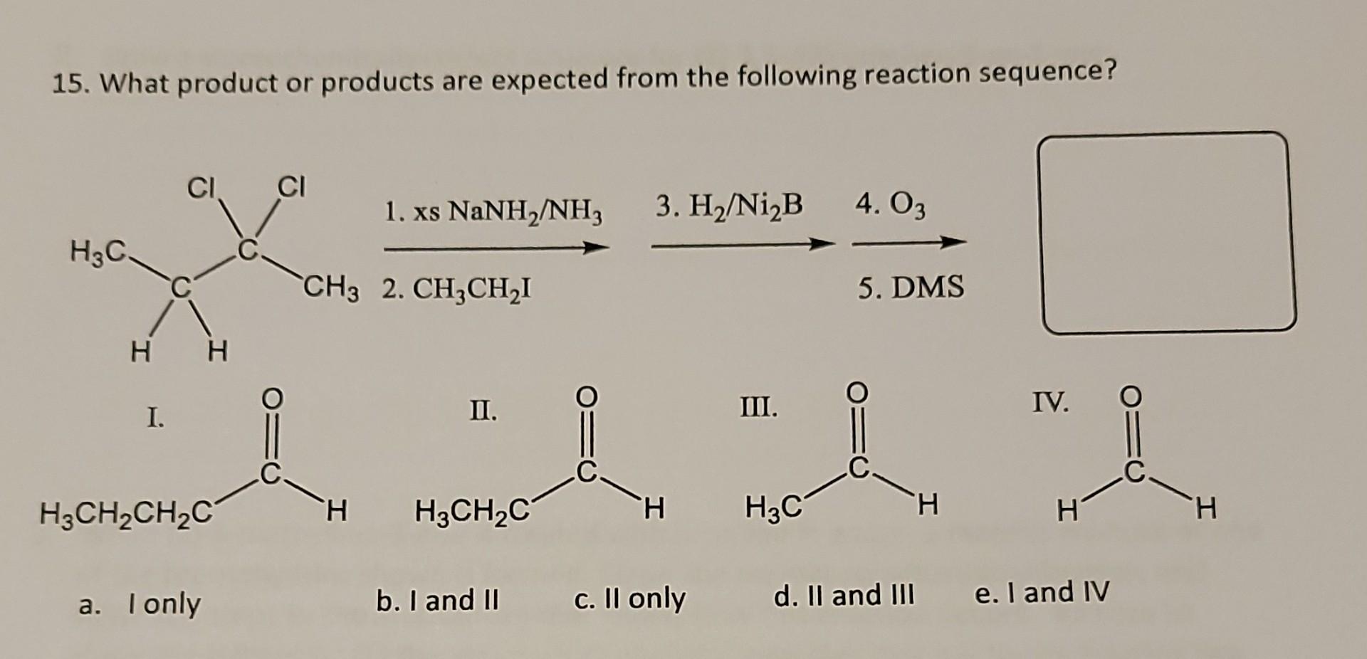 Solved 14. Which sequence of reagents will most efficiently | Chegg.com