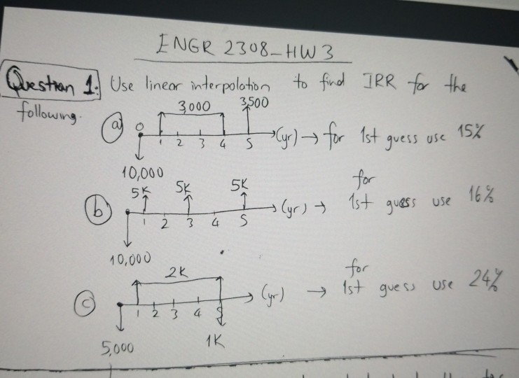 Solved following 3000 3,500 dol ENGR 2308_HW3 Question 1. | Chegg.com
