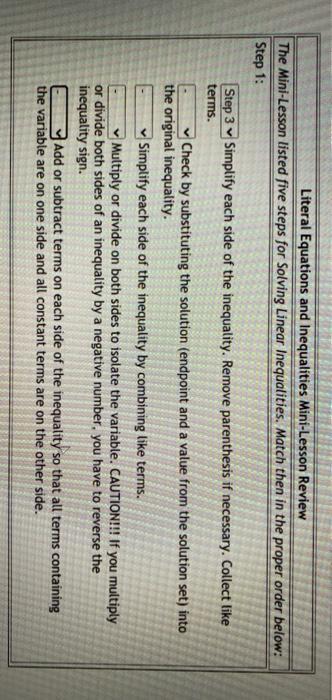 Literal Equations and Inequalities Mini-Lesson Review | Chegg.com