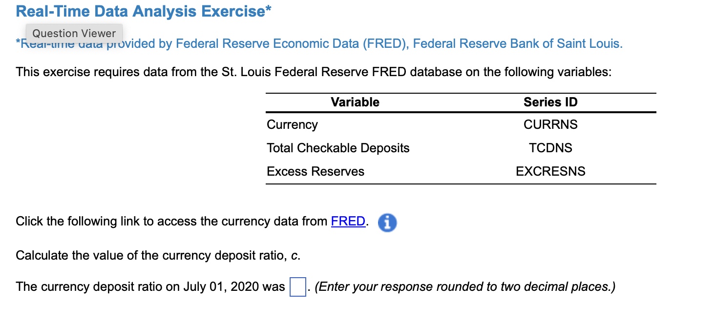 Solved Real-Time Data Analysis Exercise*Question ViewerThis | Chegg.com