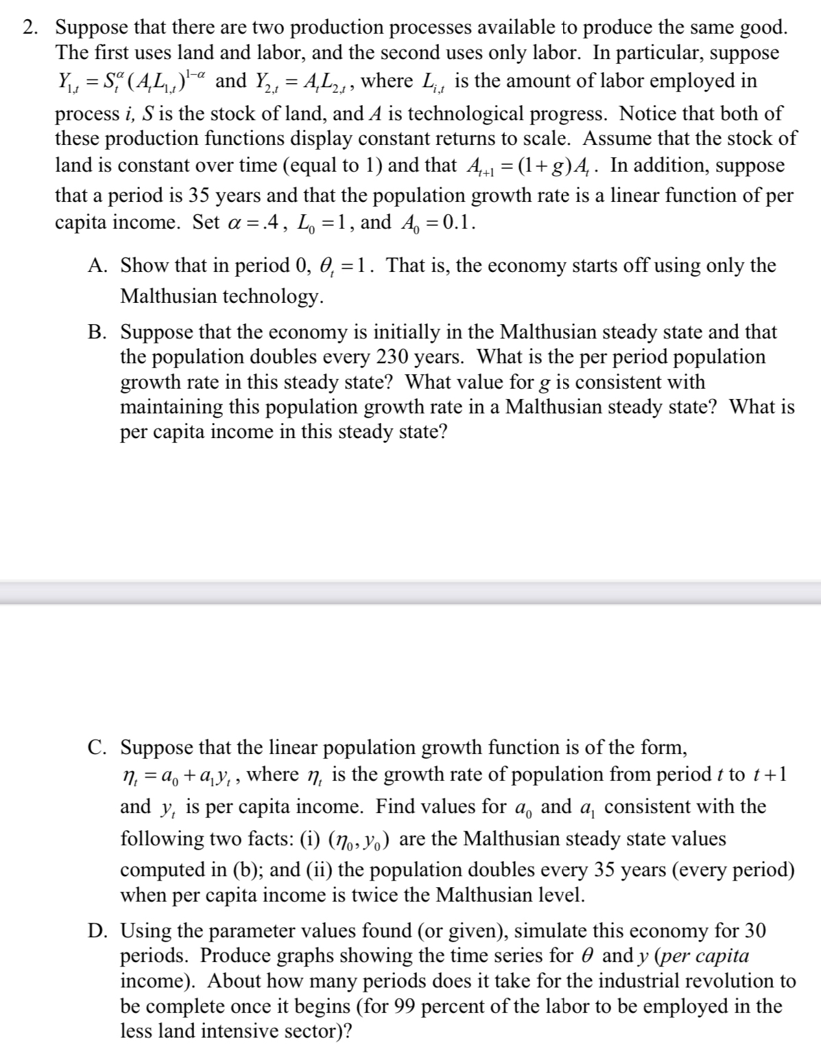 Solved Suppose that there are two production processes | Chegg.com