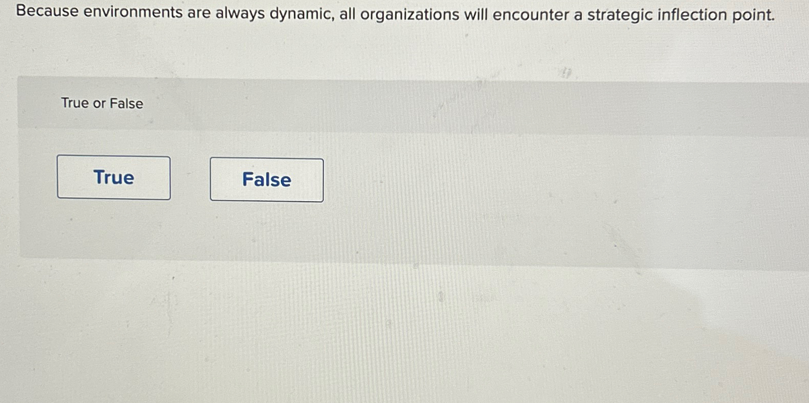 Solved Because environments are always dynamic, all | Chegg.com
