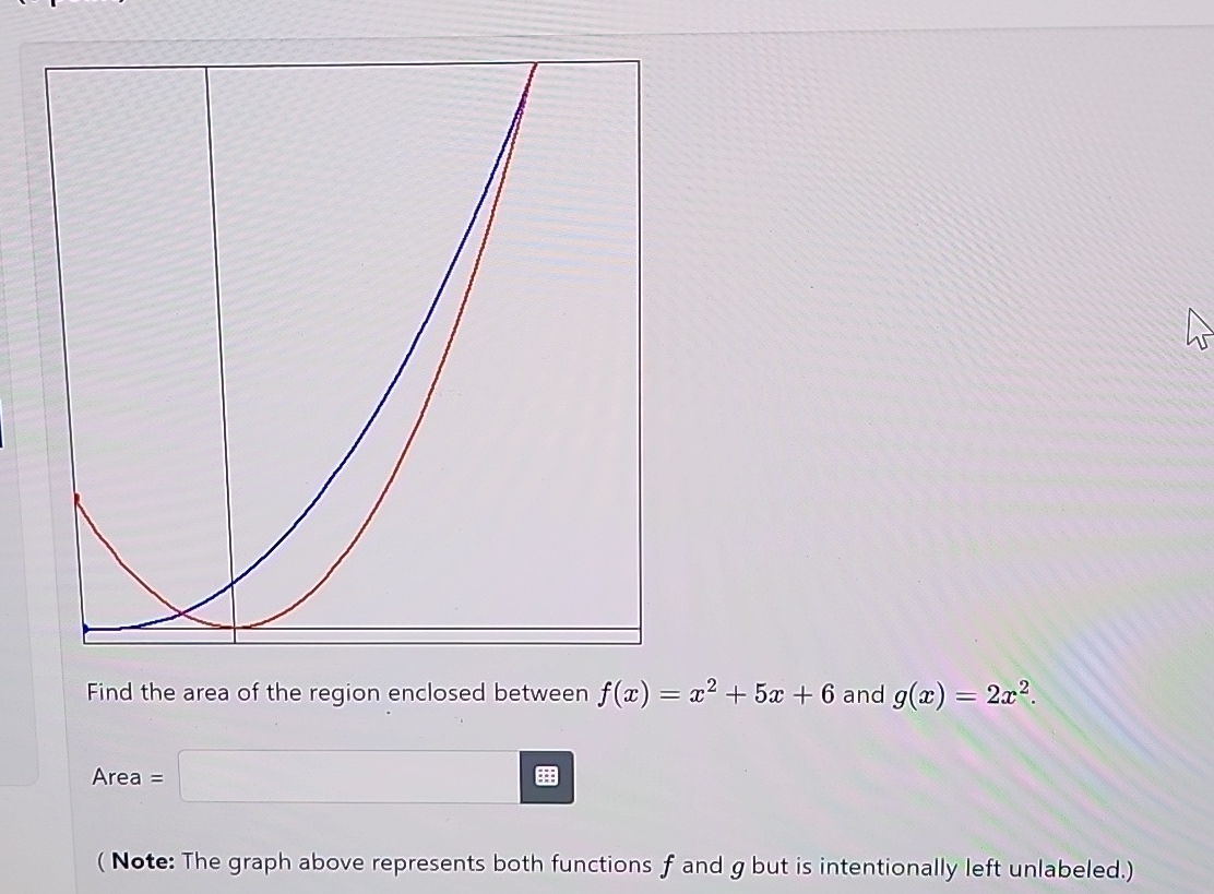 Solved Find the area of the region enclosed between | Chegg.com