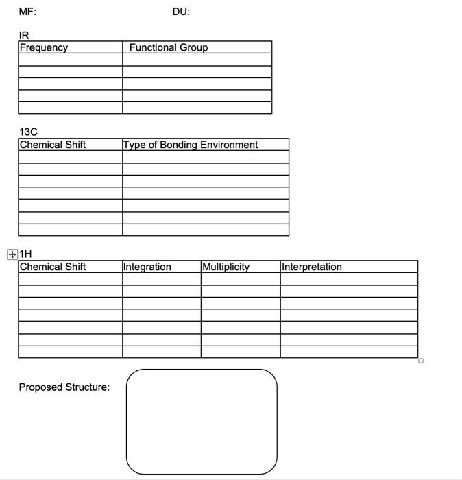Solved Propose structures for the following problems. Use | Chegg.com