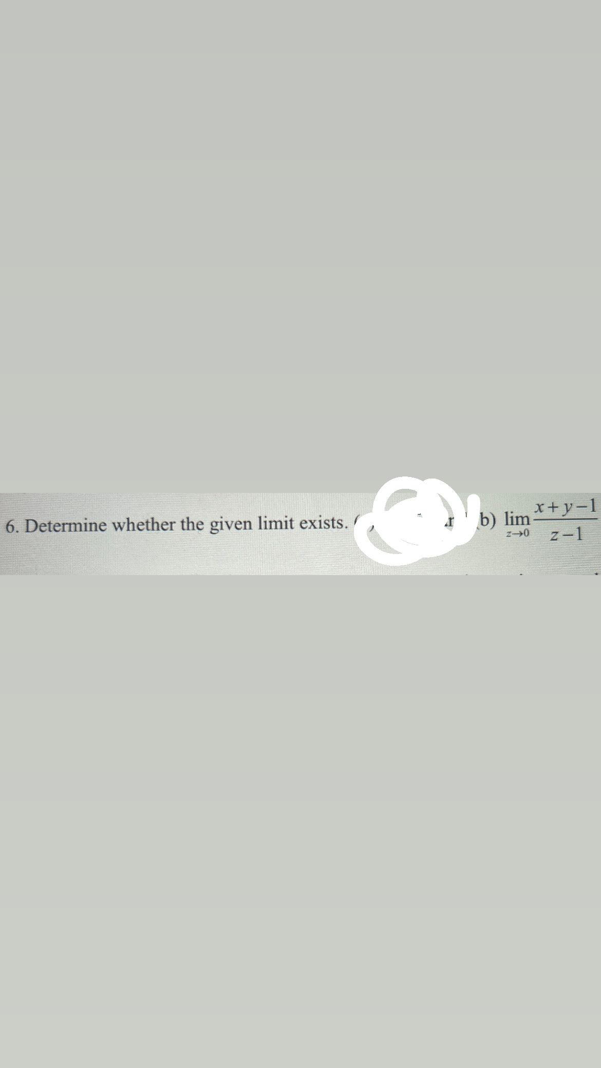 Determine whether the given limit | Chegg.com