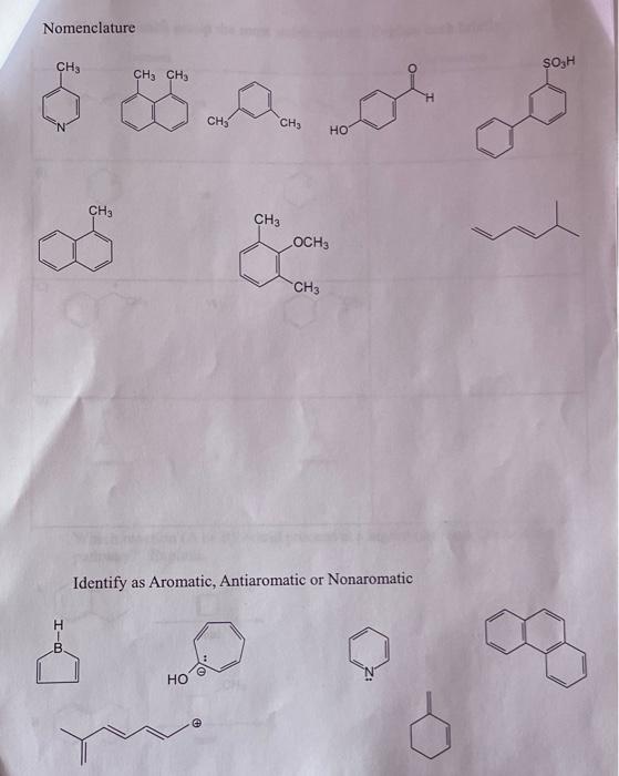 Solved Nomenclature CHE SOH CH3 CH3 CH, CH, HO CHE CH3 OCH3 | Chegg.com