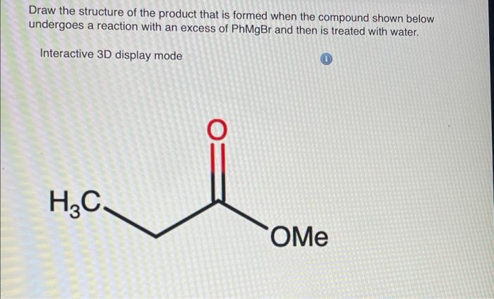 Solved Draw the structure of the product that is formed when | Chegg.com