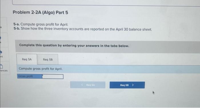 Solved Required information Problem 2-2A (Algo) Computing | Chegg.com
