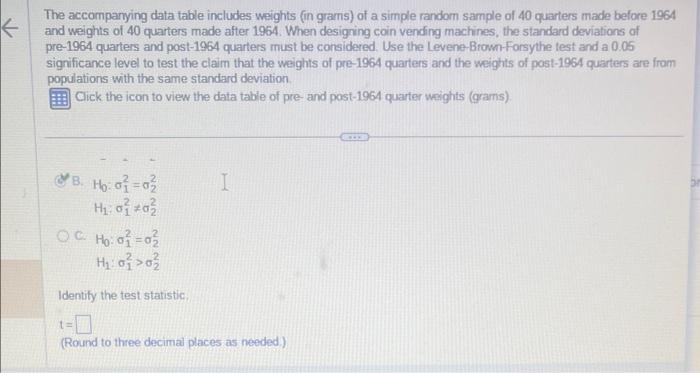 Solved The accompanying data table includes weights (in | Chegg.com