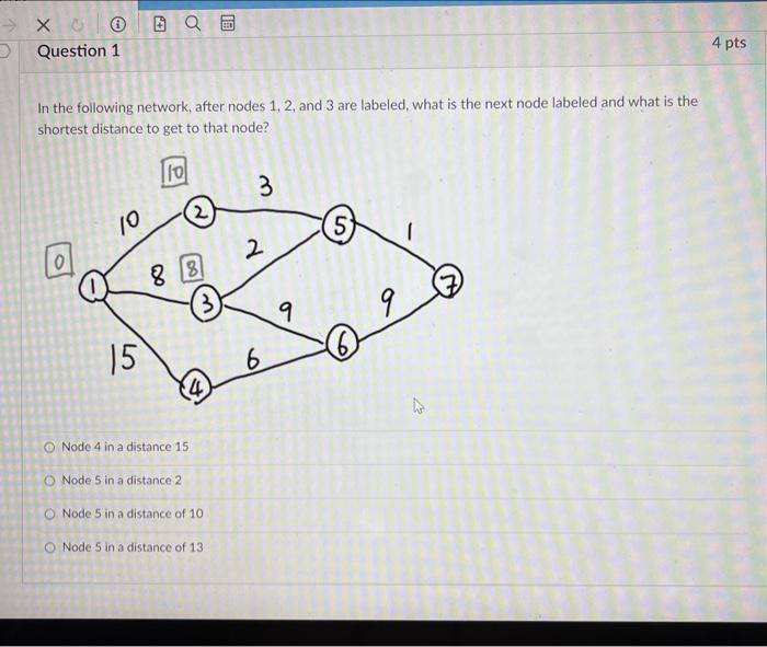 Solved In the following network, after nodes 1,2 , and 3 are | Chegg.com