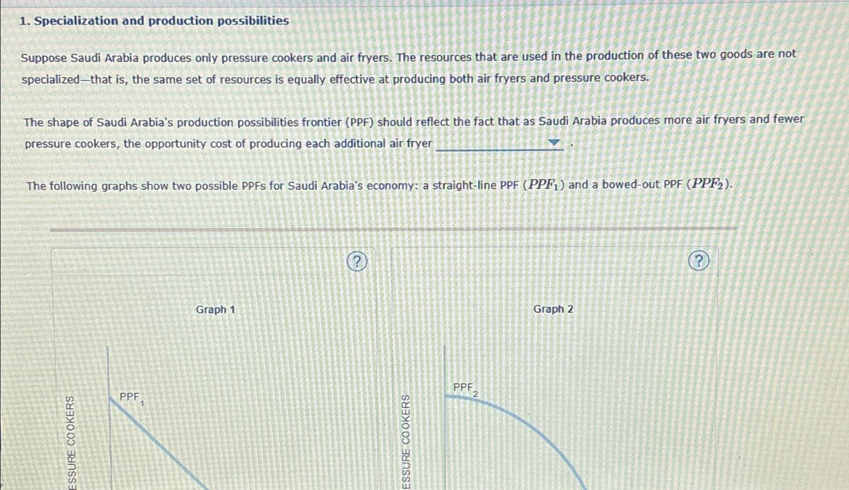 Solved Specialization and production possibilitiesSuppose | Chegg.com