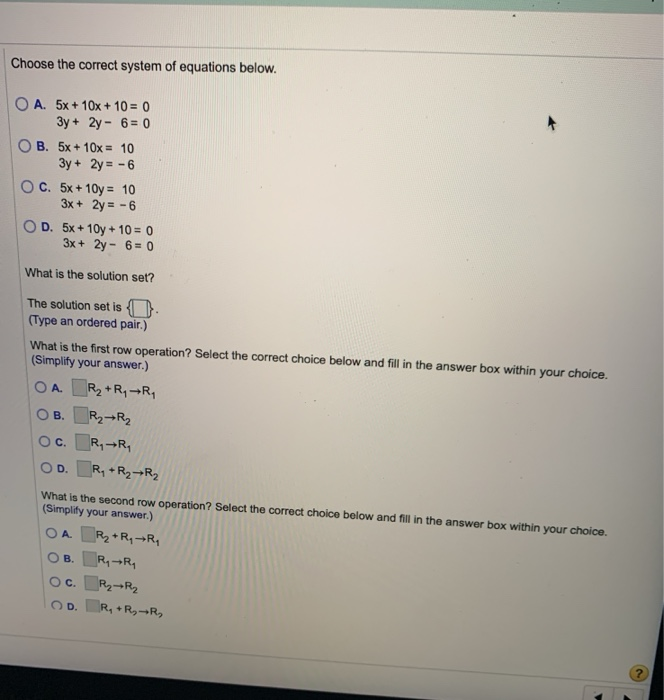 Solved For the given sequence of augmented matrices, | Chegg.com