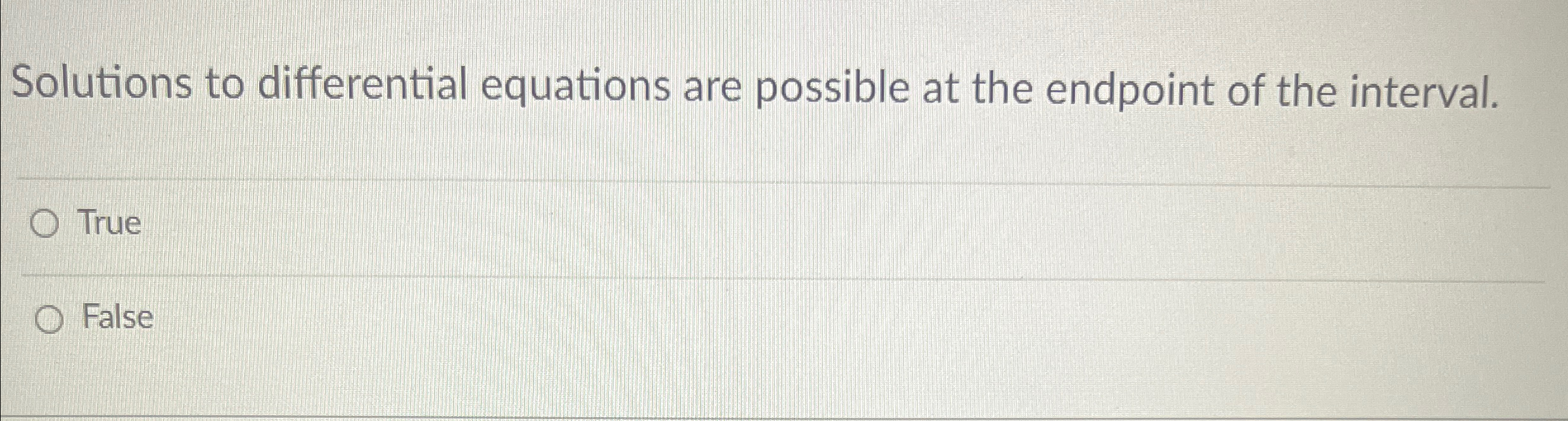 Solved Solutions to differential equations are possible at | Chegg.com