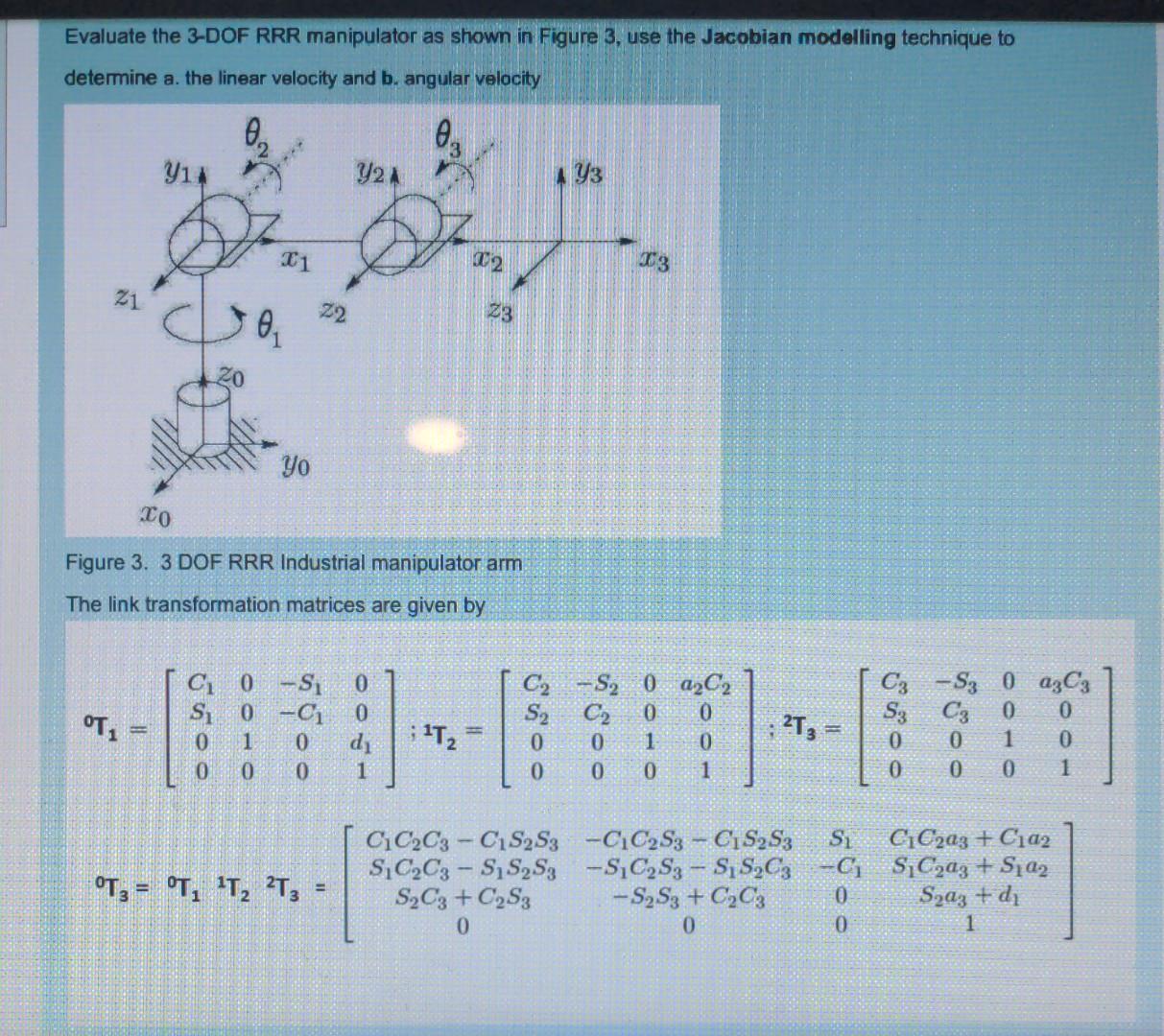 Solved Use The Jacobian Modeling Technique Use The Jacobian