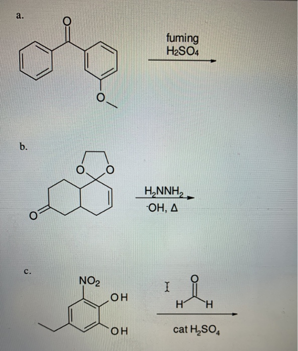 Solved 100 fuming H2SO4 HANNH2 OH, A NO2 , TR 애 OH HAH 애 cat | Chegg.com
