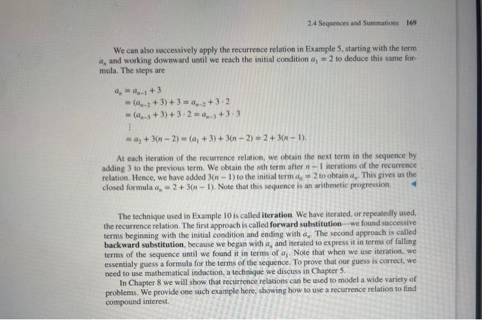 Solved Find the solution to each of these recurrence | Chegg.com