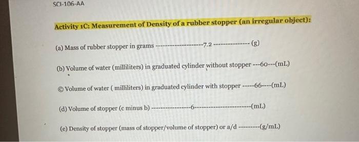 Solved Activity 1A: Measurement of length, distance, waist | Chegg.com
