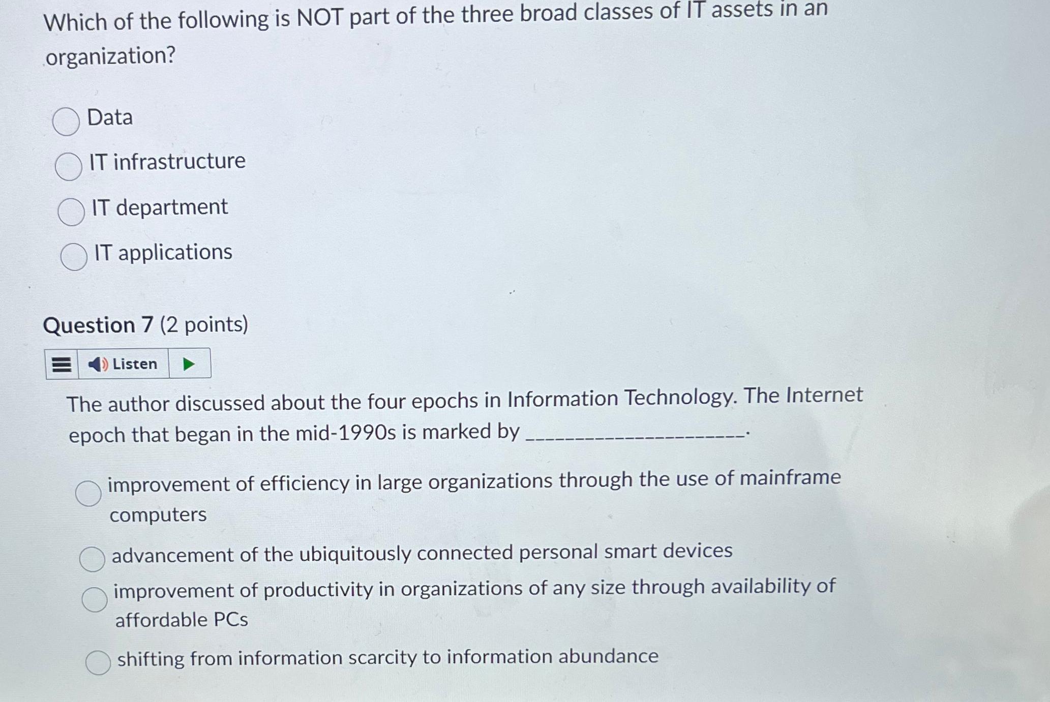 Solved Which of the following is NOT part of the three broad | Chegg.com