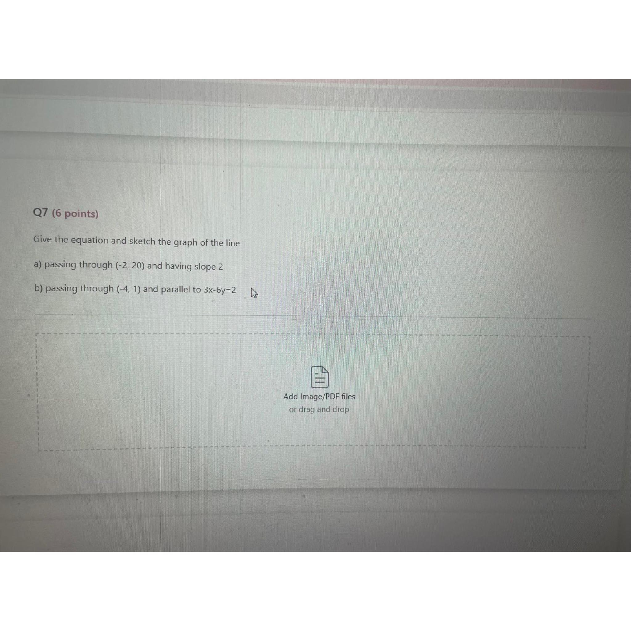 Solved Q7 (6 ﻿points)Give the equation and sketch the graph | Chegg.com