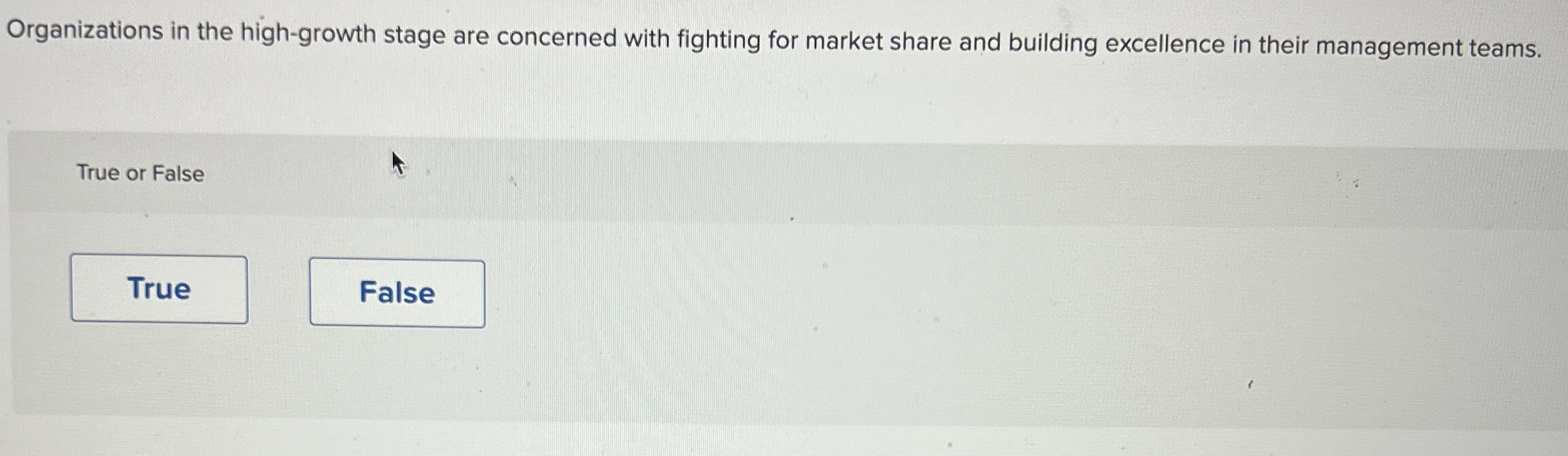 Solved Organizations in the high-growth stage are concerned | Chegg.com