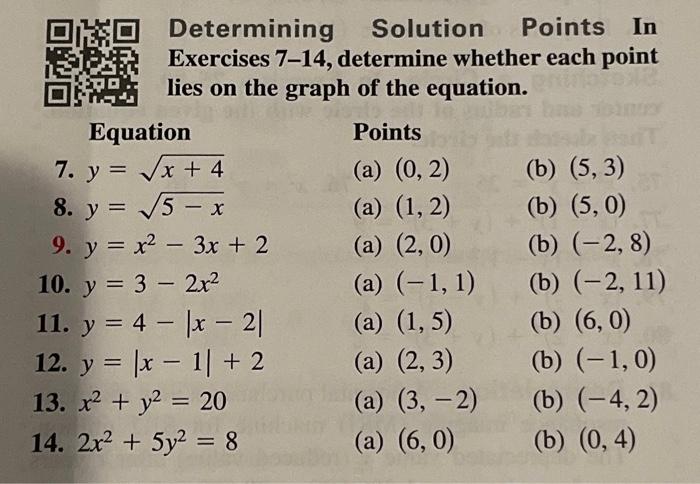 Solved Determining Solution Points In Exercises 7-14, | Chegg.com Solved Determining Solution Points In Exercises 7-14, | Chegg.com