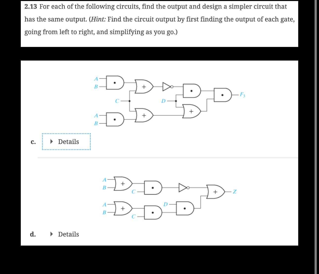 Pleasee explain each step ! ﻿2.13 ﻿For each of the | Chegg.com