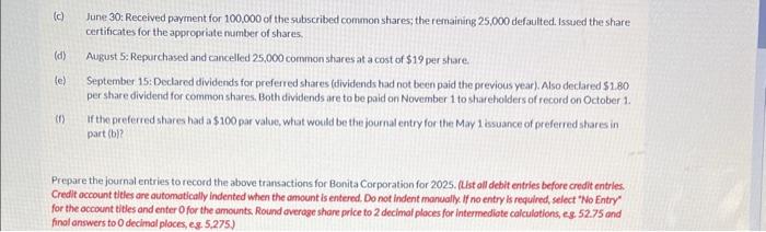 Solved The following transactions occurred, in the order | Chegg.com