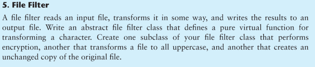 Solved File Filtera File Filter Reads An Input File