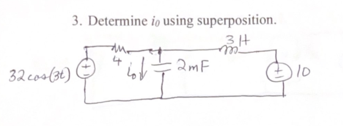 Solved Determine i0 ﻿using superposition. | Chegg.com