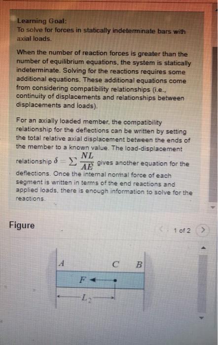 Solved Learning Goal: To solve for forces in statically | Chegg.com