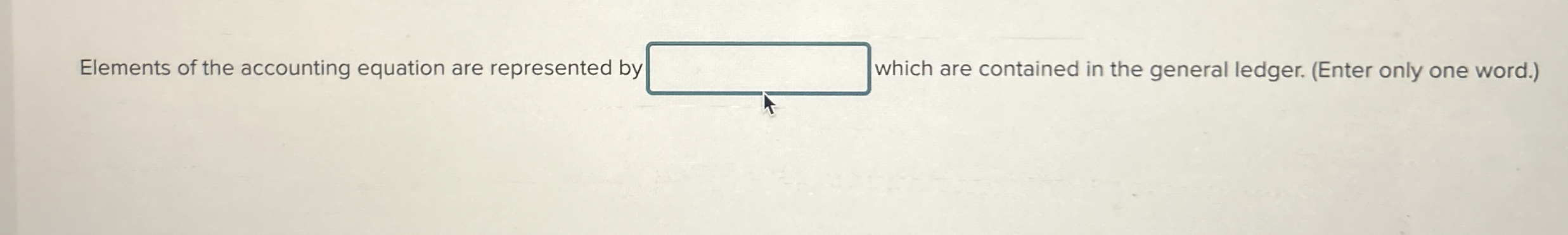 Solved Elements of the accounting equation are represented | Chegg.com