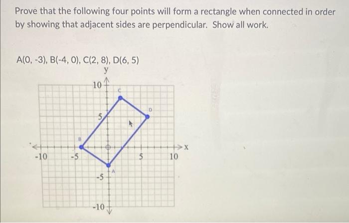 Solved Prove that the following four points will form a | Chegg.com