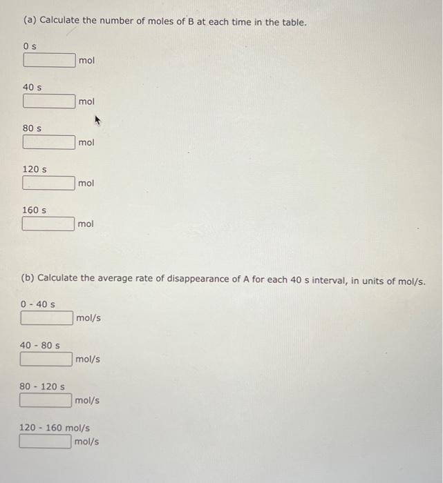Solved A flask is charged with 0.110 mol of A and allowed to | Chegg.com