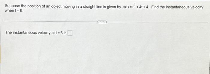 Solved Suppose the position of an object moving in a | Chegg.com